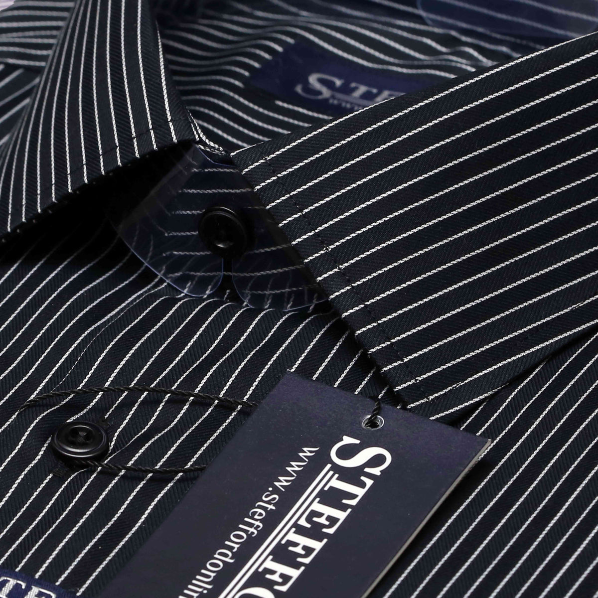 Black & White Stripe Men's Dress Shirt – fabbywear.com